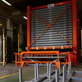 Single Tower for Sheet Metal Storage. Automated System | LogiTower