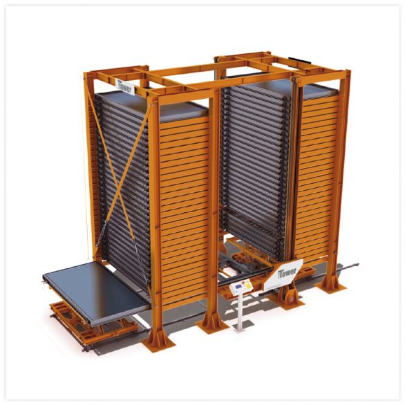 Double Tower For Sheet Metal Storage Automated System LogiTower